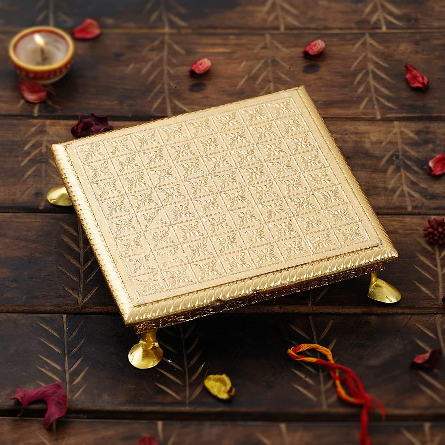 Wooden Puja Chowki