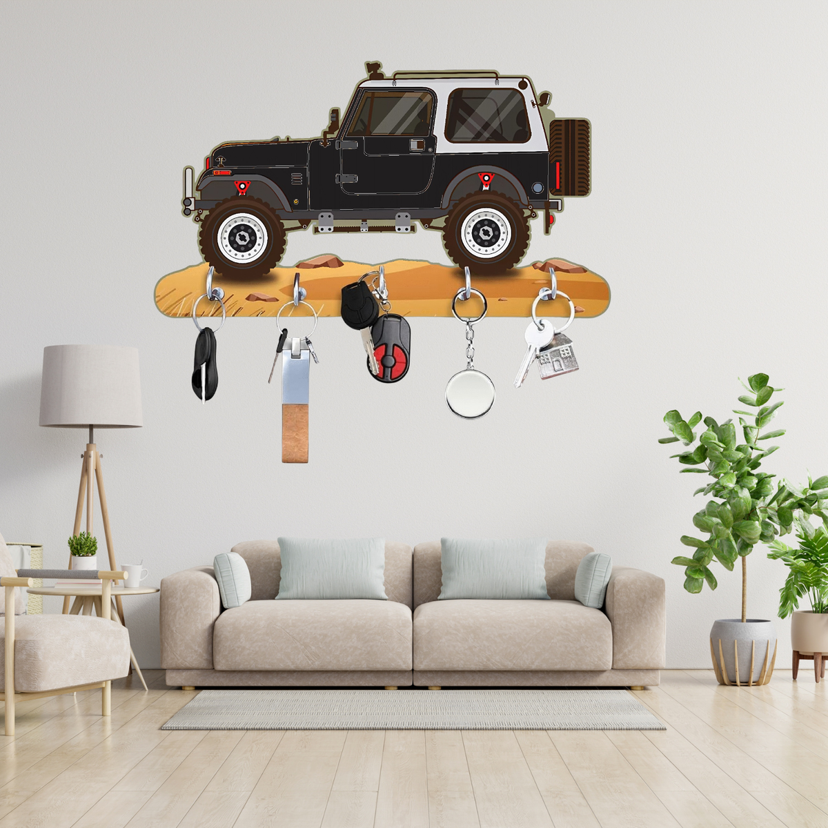 Webelkart Premium HD UV Printed Mahindra Thar Car Shape Designer Woode ...