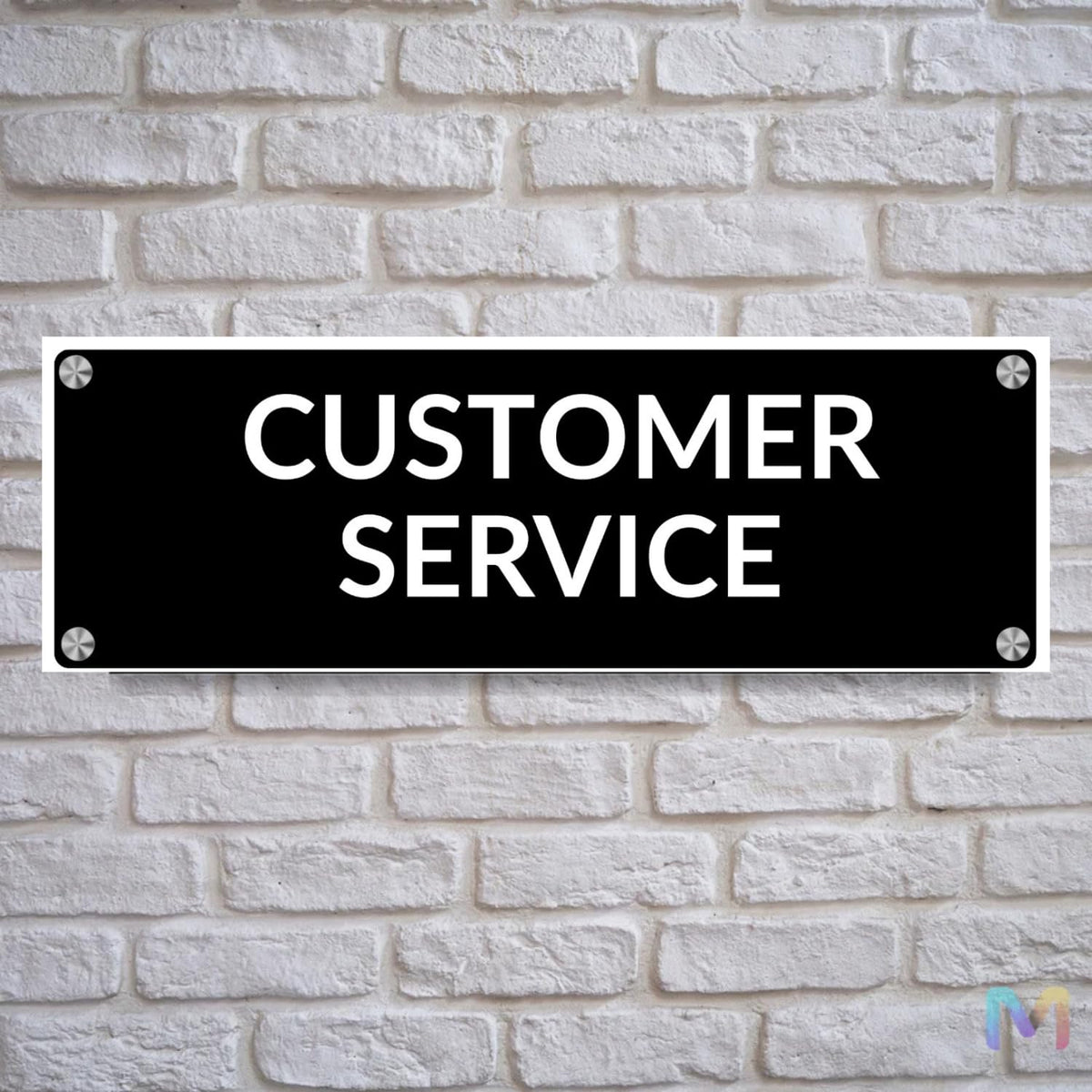 Webelkart Premium Acrylic CUSTOMER SERVICE Sign Name Plate for Bank an ...