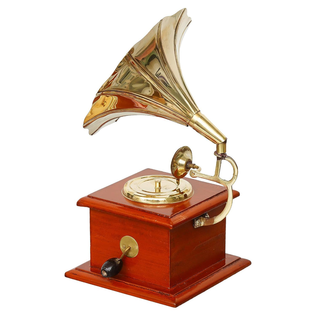 JaipurCrafts Premium Handicrafts Brass Sparkle Gramophone Showpiece for ...