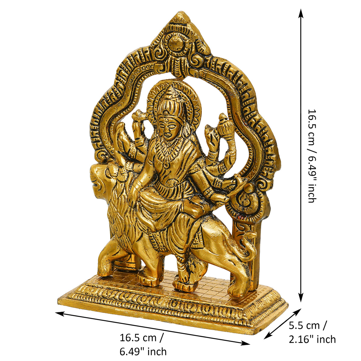 Webelkart Premium Metal Maa Durga MATA Rani Sherawali Murti Idol for T ...