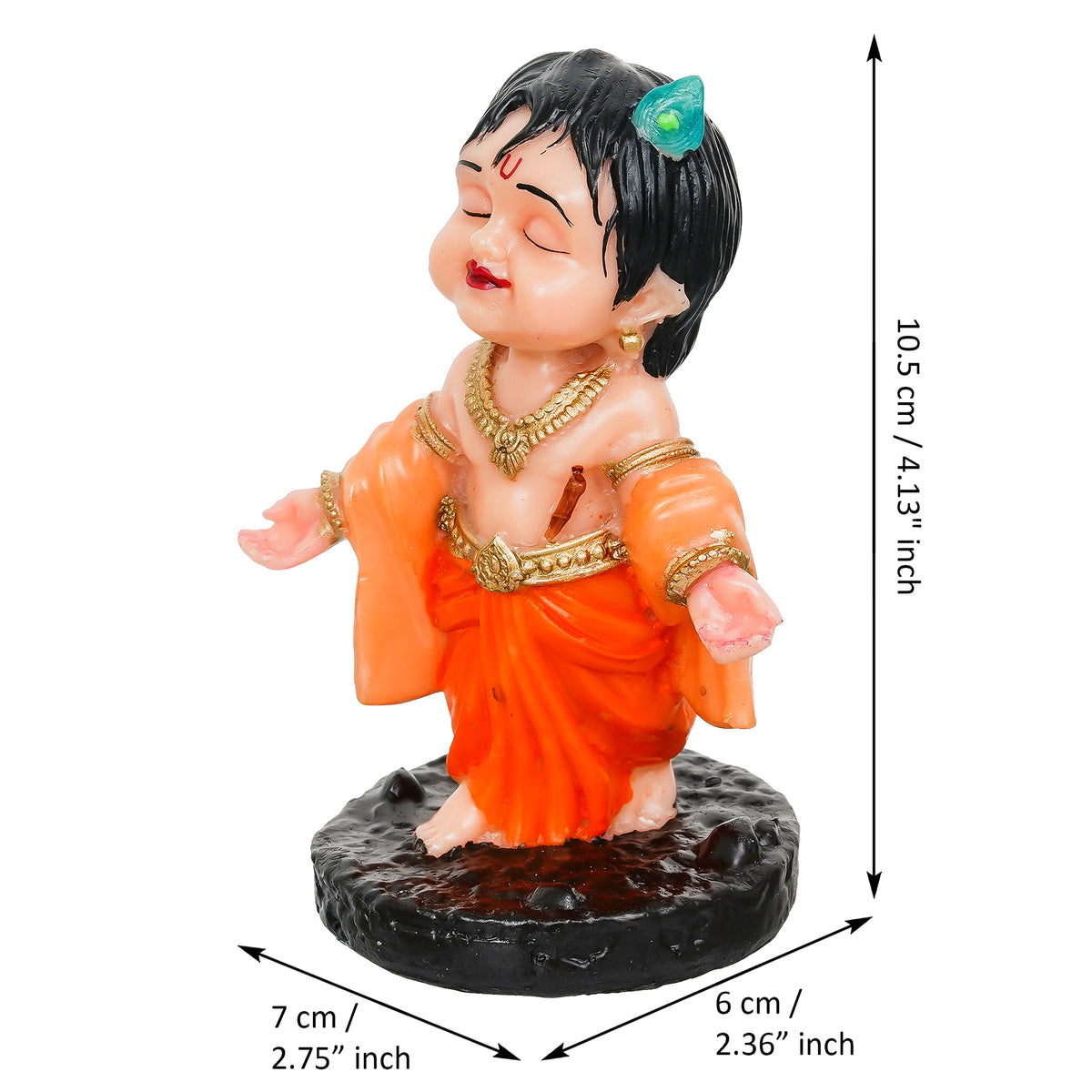 Webelkart Premium Bal Gopal Krishna Idol for Home Decor | Krishna Stat ...