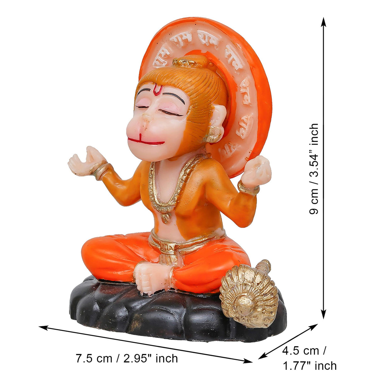 Webelkart Antique Bal Hanuman ji Idol for cardashbord |Mini Hanuman ji ...