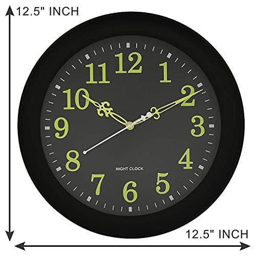 Webelkart Premium New Radium Plastic Wall Clock for Home/Living Room ...